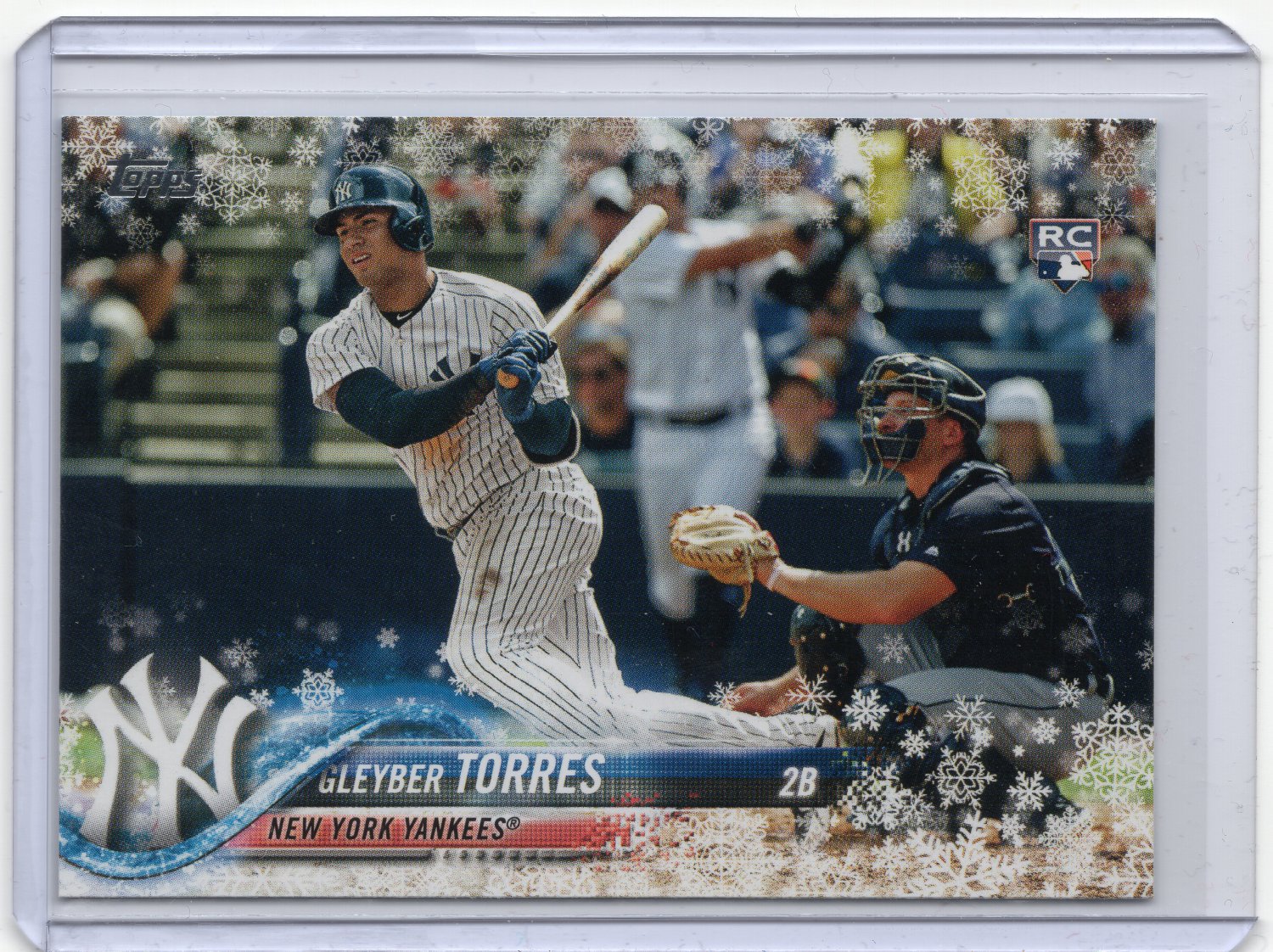 Gleyber Torres 2018 Topps Holiday Snowflake Rookie card New York Yankees