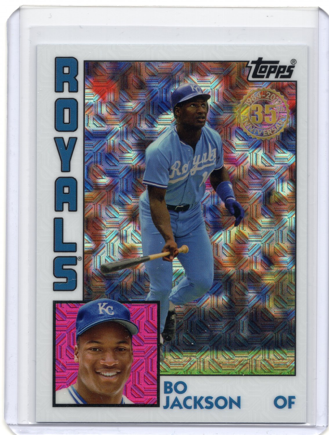 Bo Jackson 2019 Topps Silver Pack 1984 Promo card Kansas City Royals
