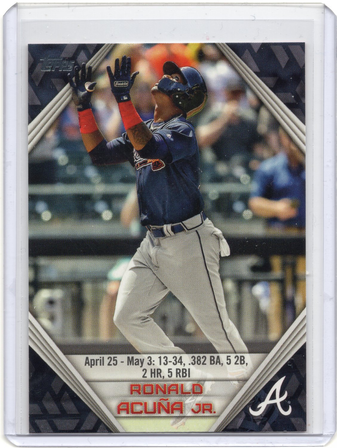 Ronald Acuna Jr. 2019 Topps Series 1 Highlights card #RA-18 Atlanta Braves