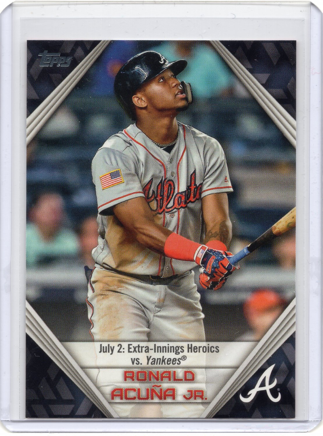 Ronald Acuna Jr. 2019 Topps Series 1 Highlights card #RA-21 Atlanta Braves