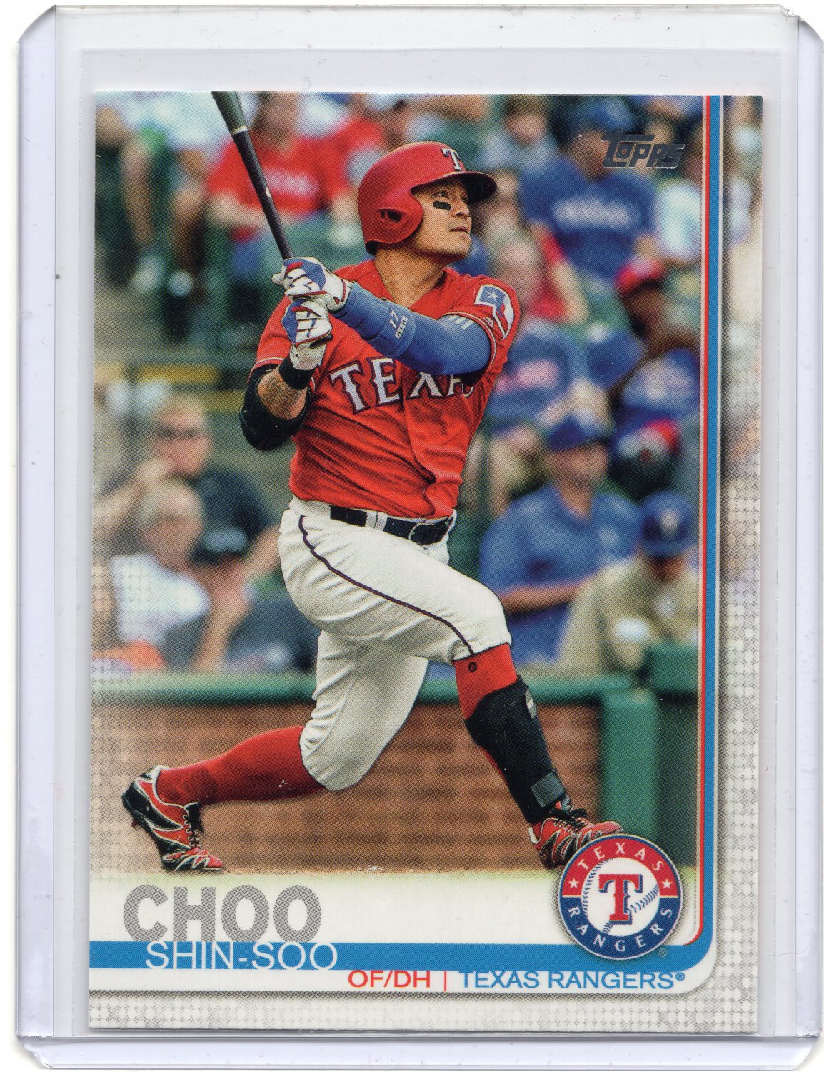 Shin-Soo Choo 2019 Topps Series 1 card #102 Texas Rangers