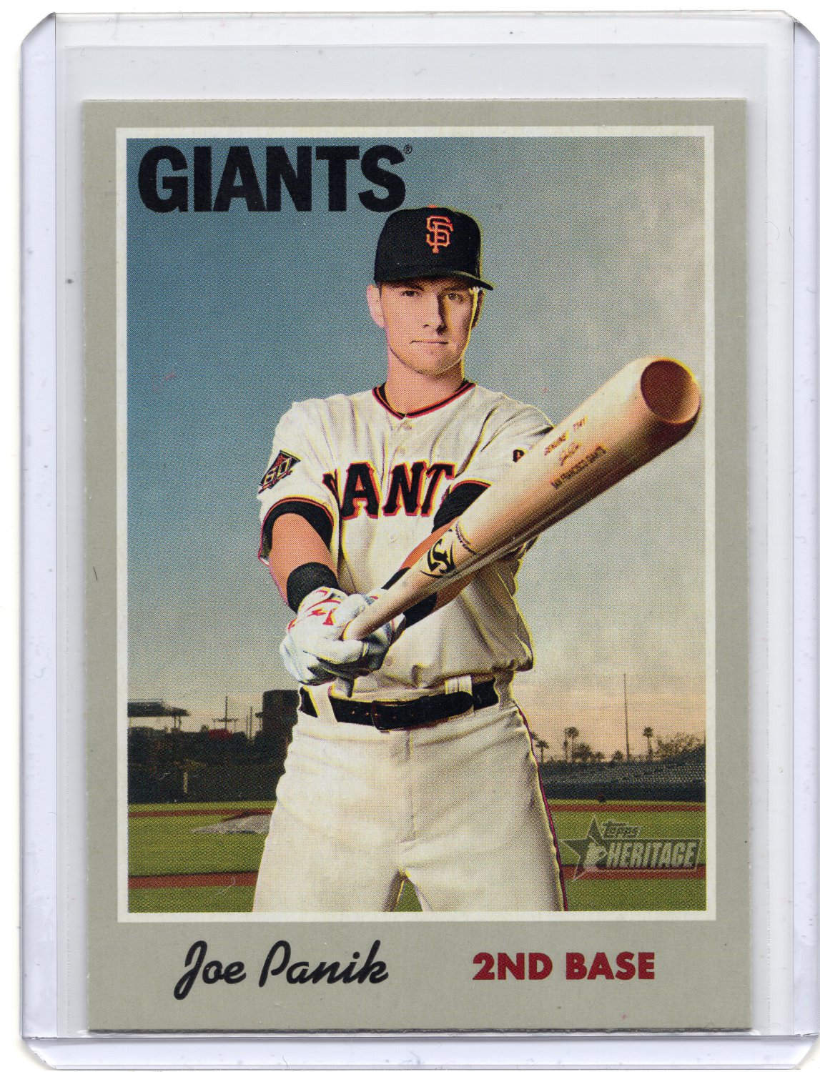 Joe Panik 2019 Topps Heritage card #107 San Francisco Giants