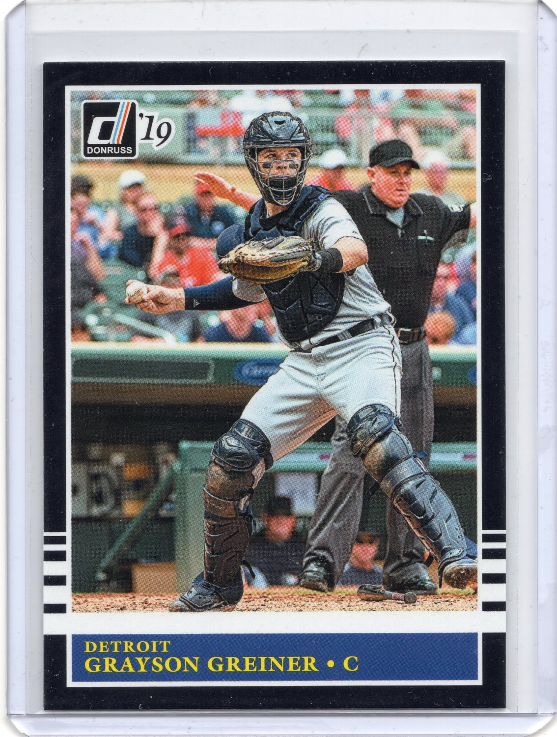 Grayson Greiner 2019 Donruss Retro 1985 card #205 Detroit Tigers