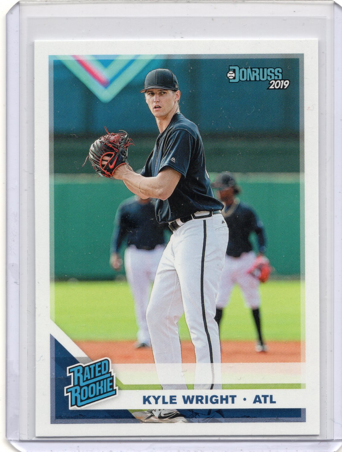 Kyle Wright 2019 Donruss Rated Rookies card #44 Atlanta Braves