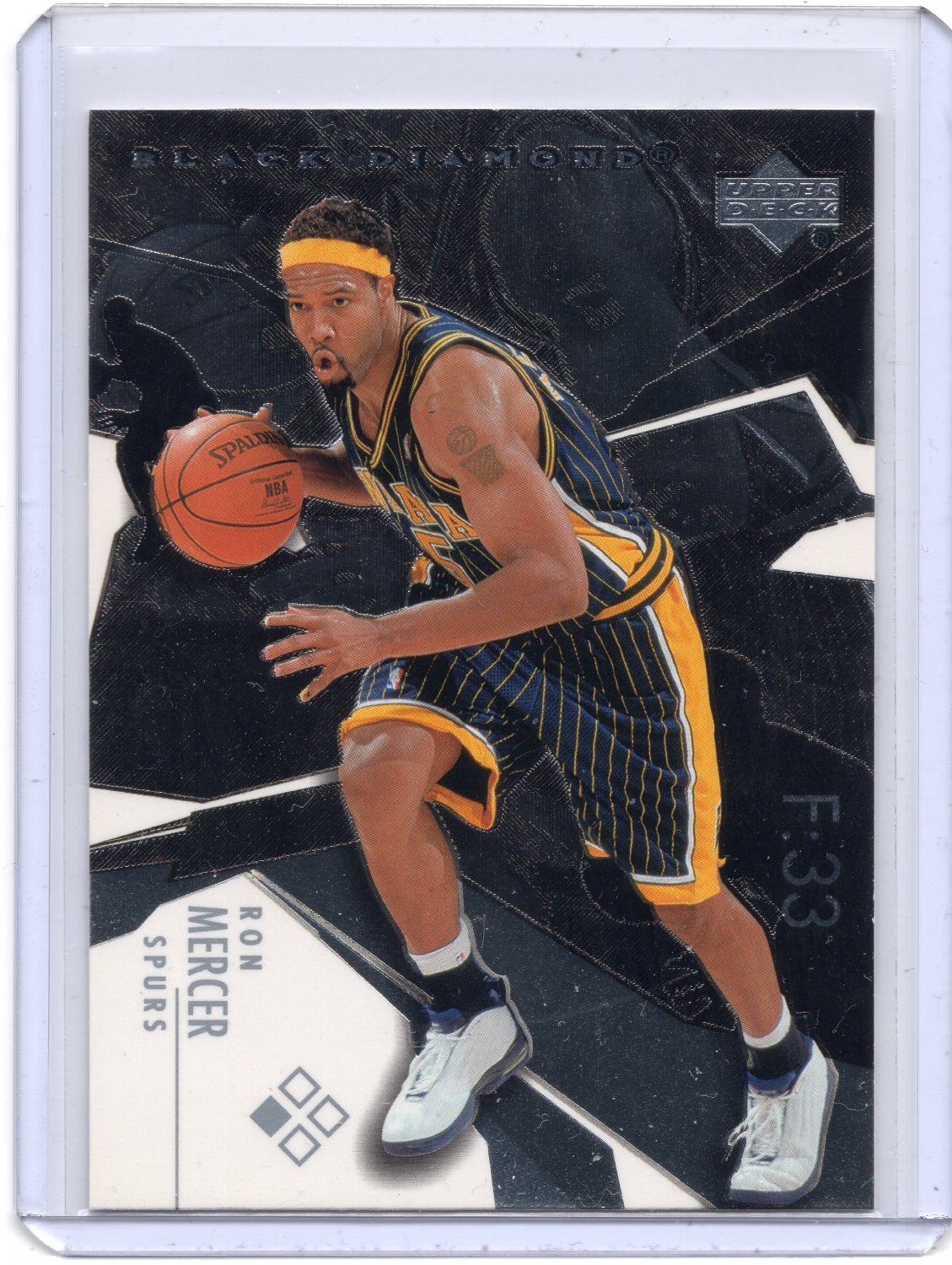 Ron Mercer 2003-04 Upper Deck Black Diamond card #78 San Antonio Spurs