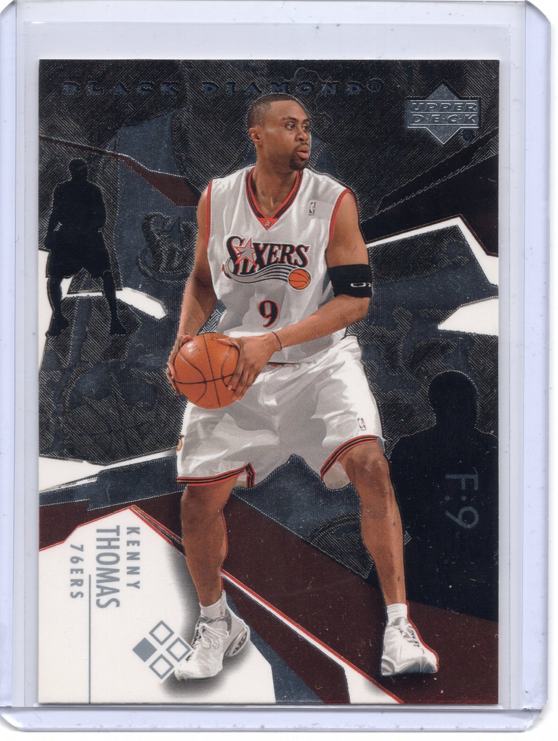 Kenny Thomas 2003-04 Upper Deck Black Diamond card #79 Philadelphia 76ers