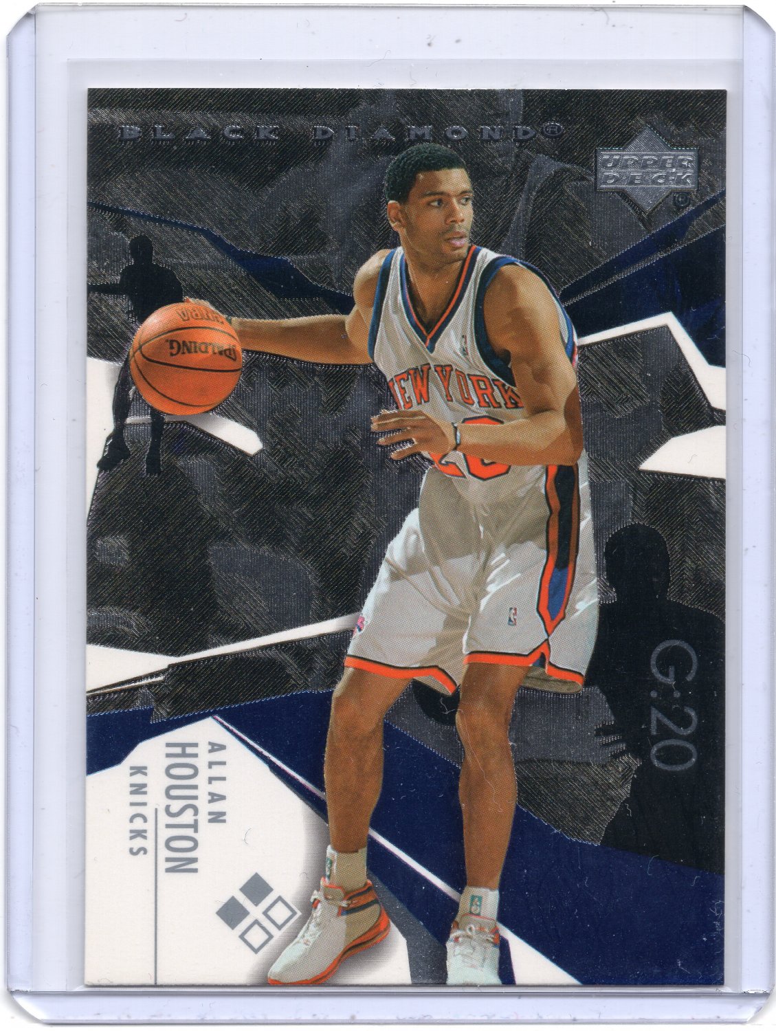 Allan Houston 2003-04 Upper Deck Black Diamond card #113 New York Knicks