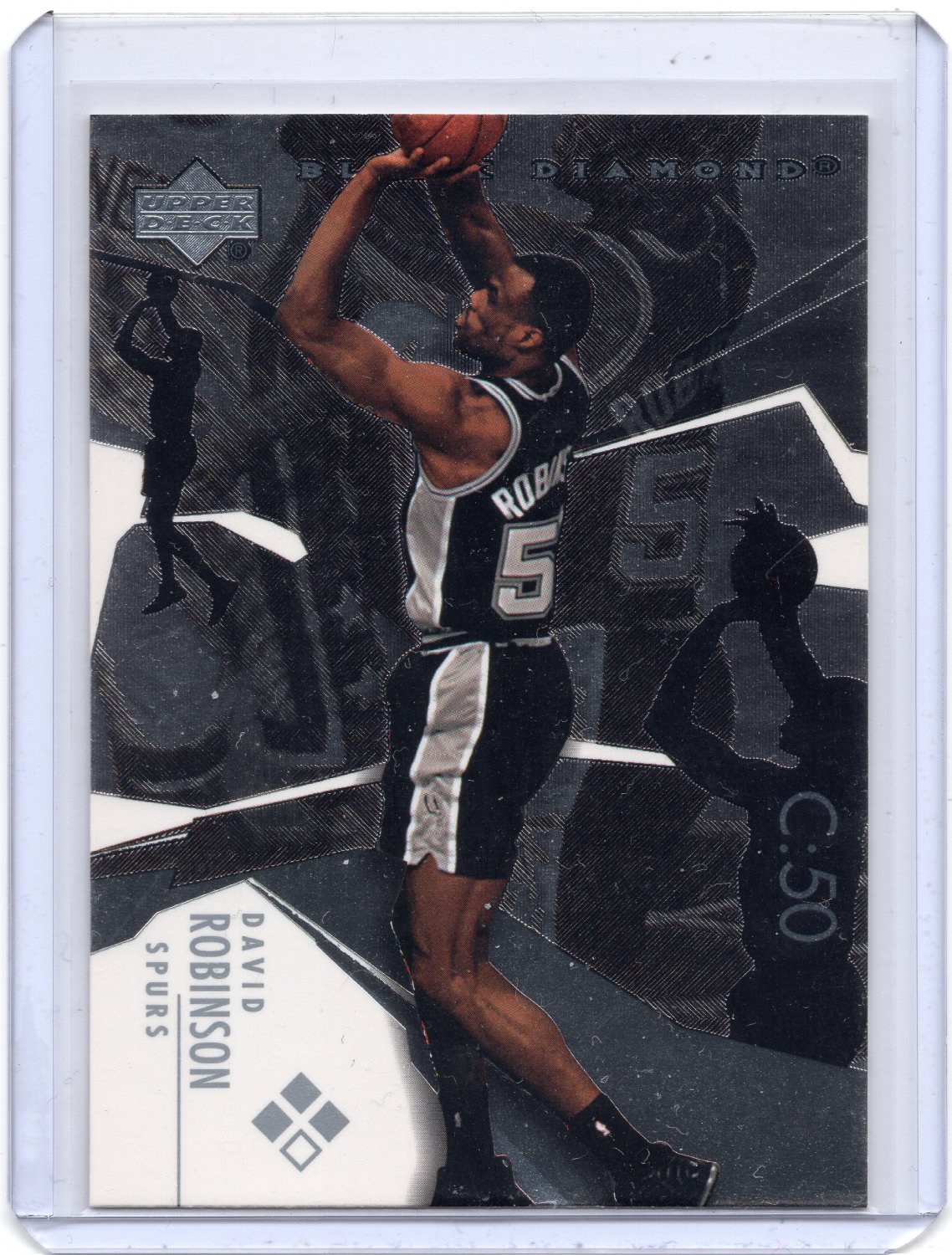 David Robinson 2003-04 Upper Deck Black Diamond card #144 San Antonio Spurs