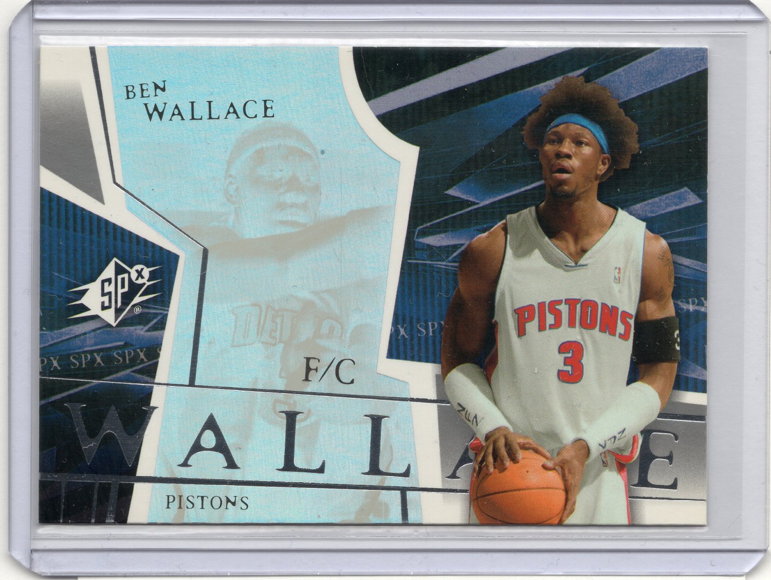 Ben Wallace 2003-04 Upper Deck SPx card #20 Detroit Pistons