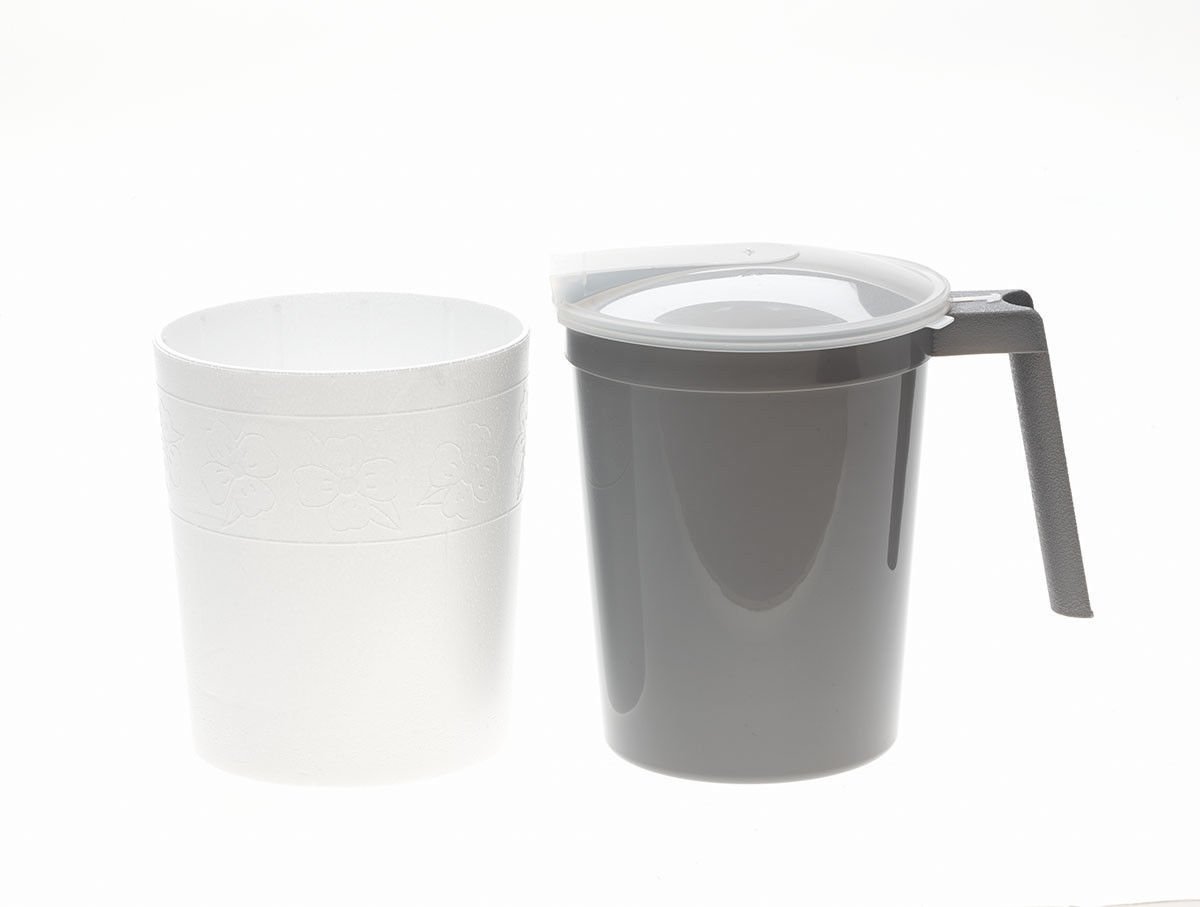 Medline Shrink Wrapped Water Pitcher & Foam Outer Jacket, Graphite