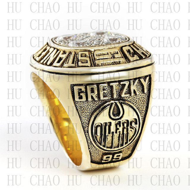 Replica 1988 Edmonton Oilers Stanley Cup Championship Ring National Ho