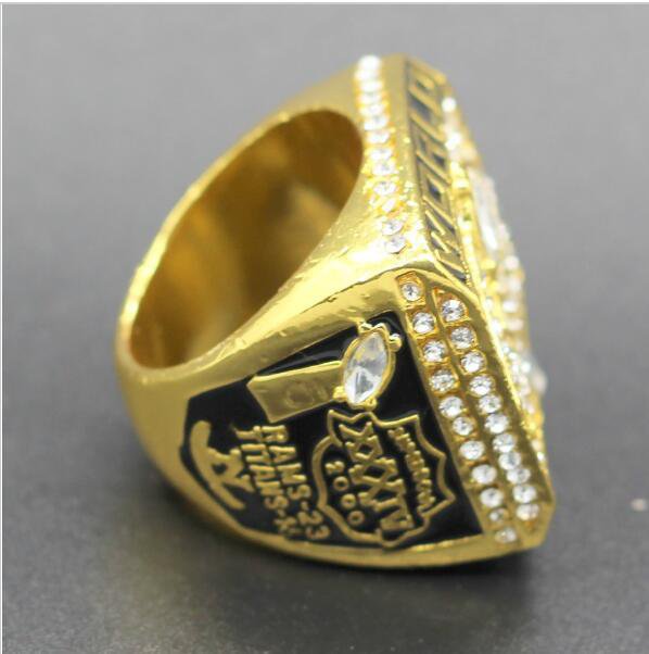 Fashion Goldl Plated Vintage 2000 St. Louis Rams Super Bowl XXXIV Worl