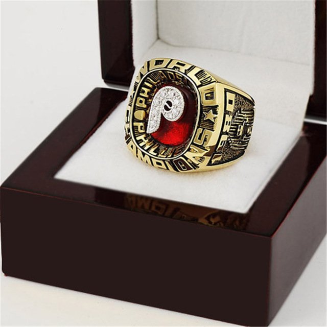 Philadelphia Phillies Championship Ring 1980 Replica World Series Base