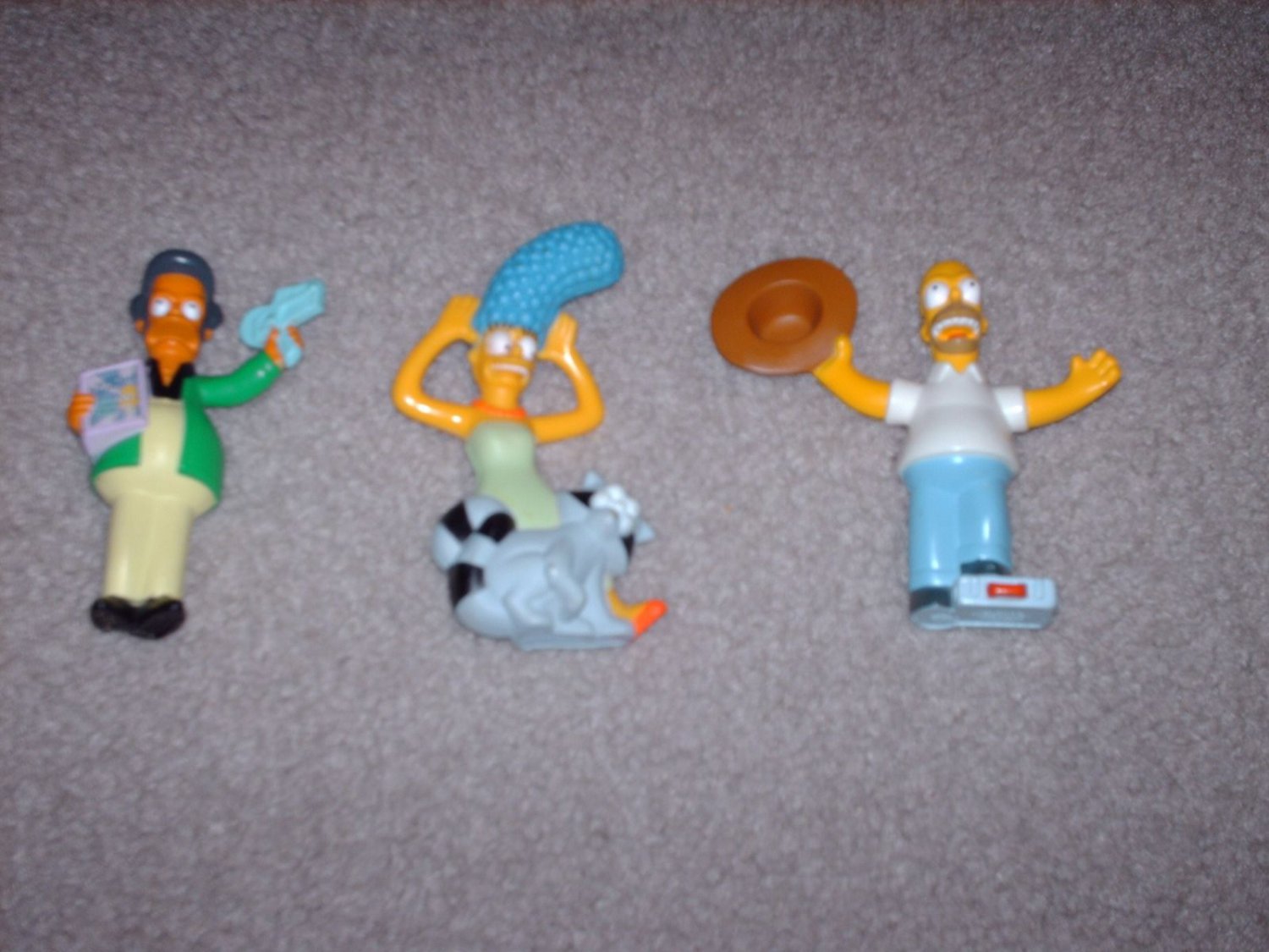 The Simpsons Burger King Character Figurines Homer Marge Apu