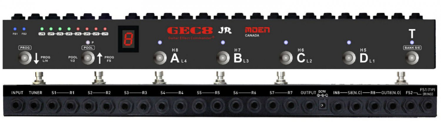 MOEN Canada GEC 8 JR. V3 EFFECTS LOOPER 8 LOOPS 80 PRESETS AMP ...