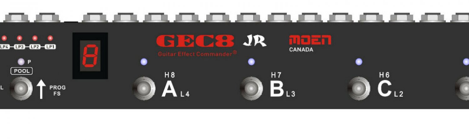 MOEN Canada GEC 8 JR. V3 EFFECTS LOOPER 8 LOOPS 80 PRESETS AMP ...