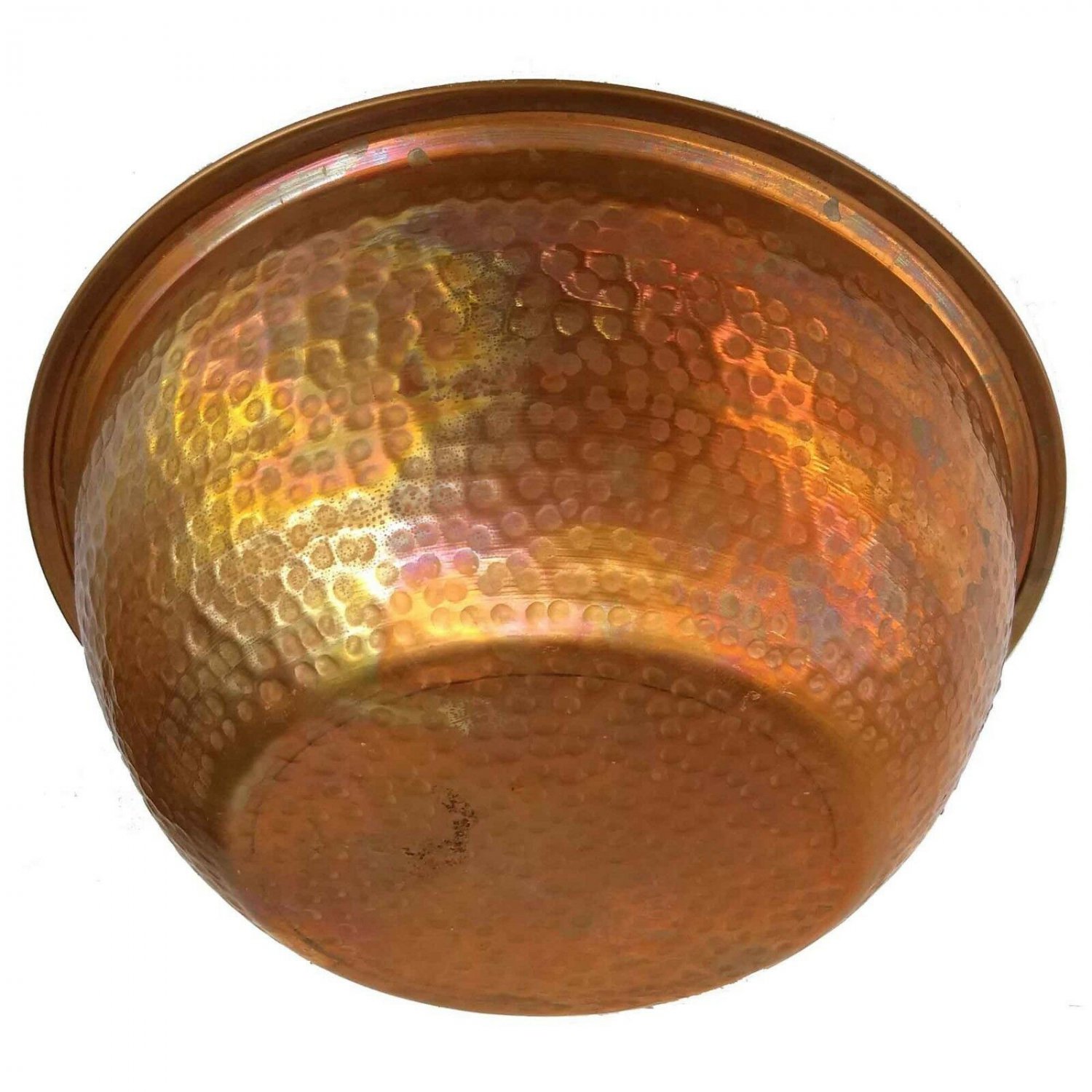 Hand Hammered Pure Copper Fruit Punch bowl