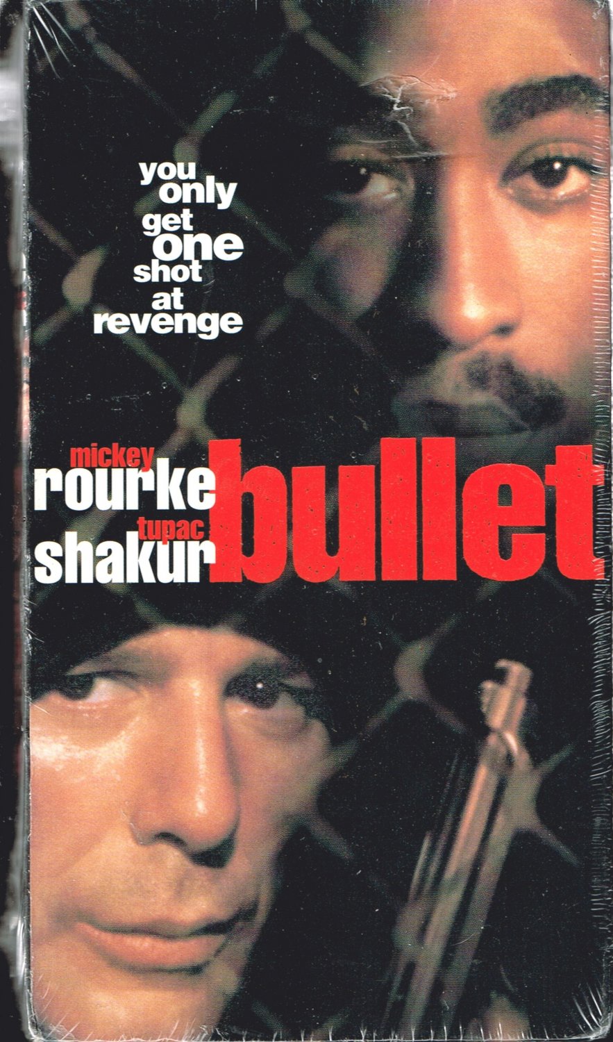 Bullet VHS Movie Tupac Shakur Mickey Rourke New Sealed