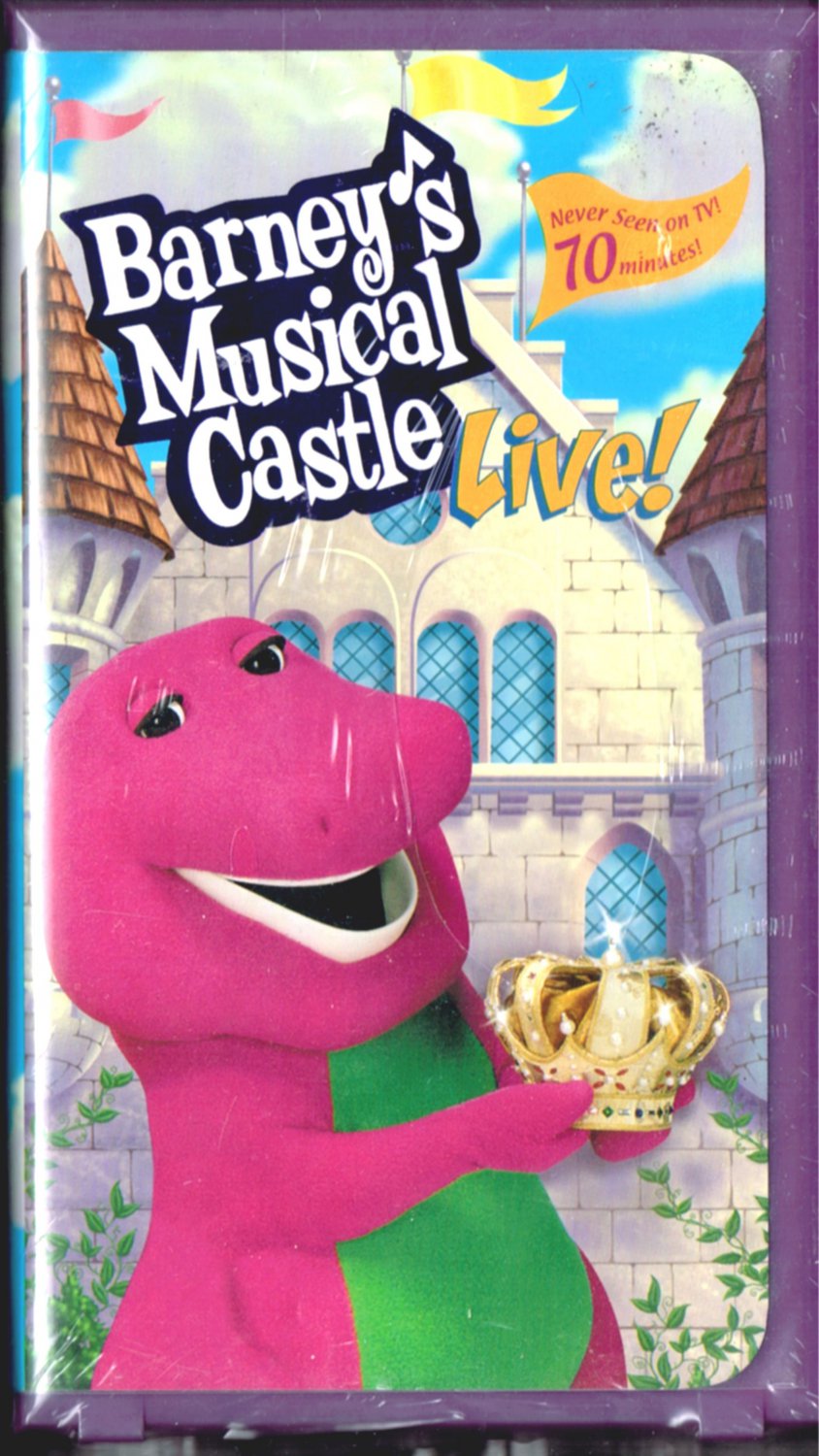 Barney VHS Video Tape-Barney's Musical Castle Live-Songs-New-Sealed