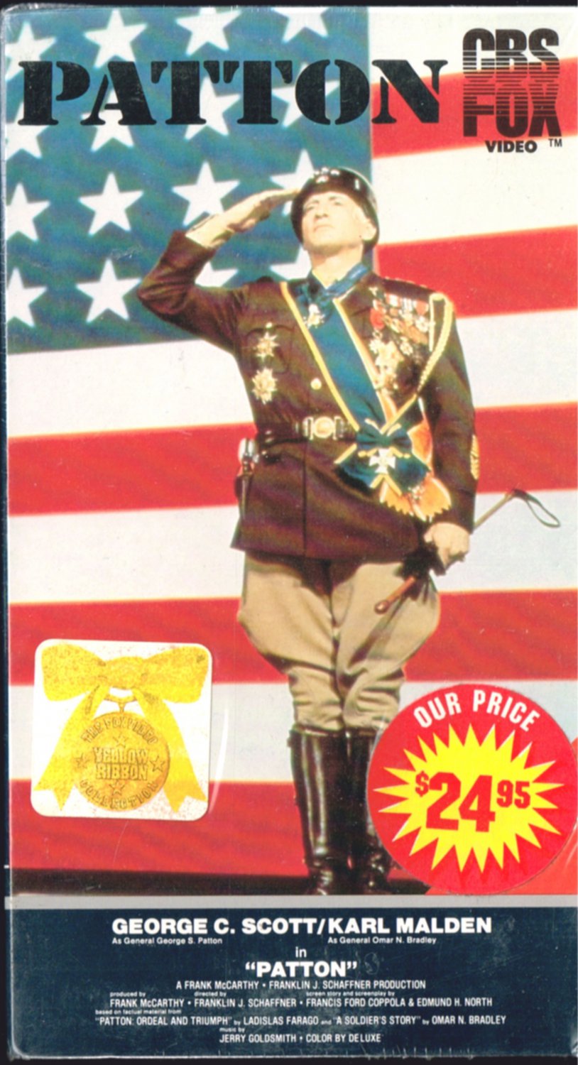 1970-CBS/FOX-Patton-VHS Movie-New-Francis Ford Coppola-George C Scott-