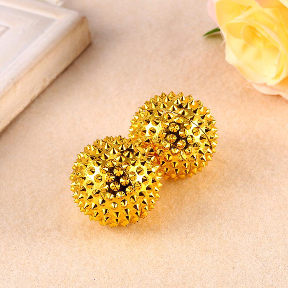 Pair Magnetic Hand Palm Acupuncture Ball Needle Massage