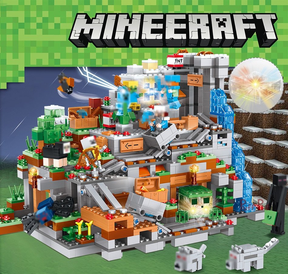 Lepin Minecraft The Mountain Cave (*Free Shipping) - 18032