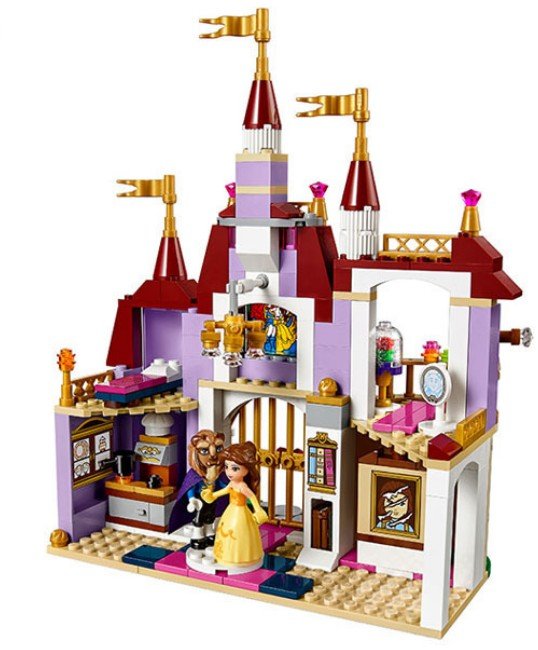 Princess belle's enchanted castle (lego 41067 analog) Building Blocks ...