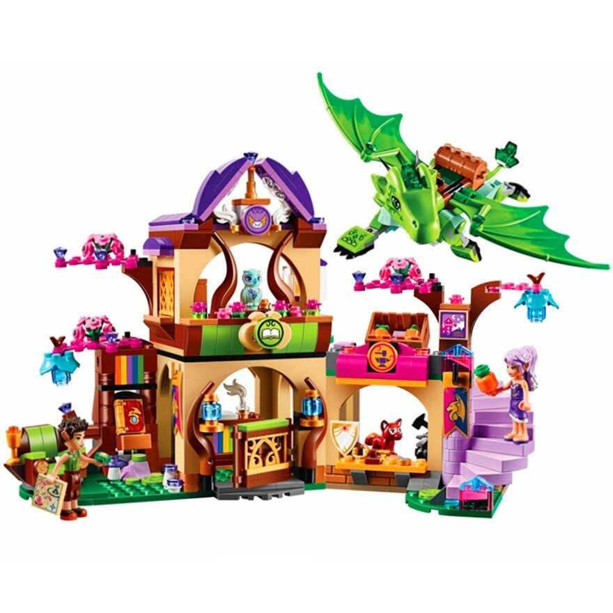 Elves Green Earth Dragon (Free Shipping) The Secret Market Place Set Build