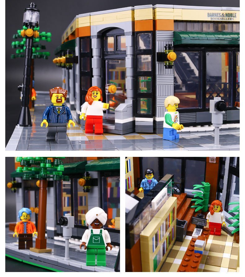 Lepin Creator Series Barnes & Noble / Starbucks Store (Lego compatible ...