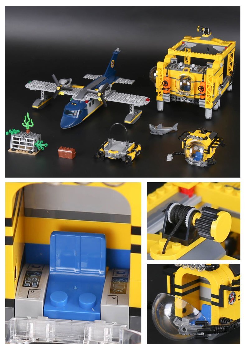 Lepin City Series Deep Sea Operation Base (Lego 60096 analog) Building ...