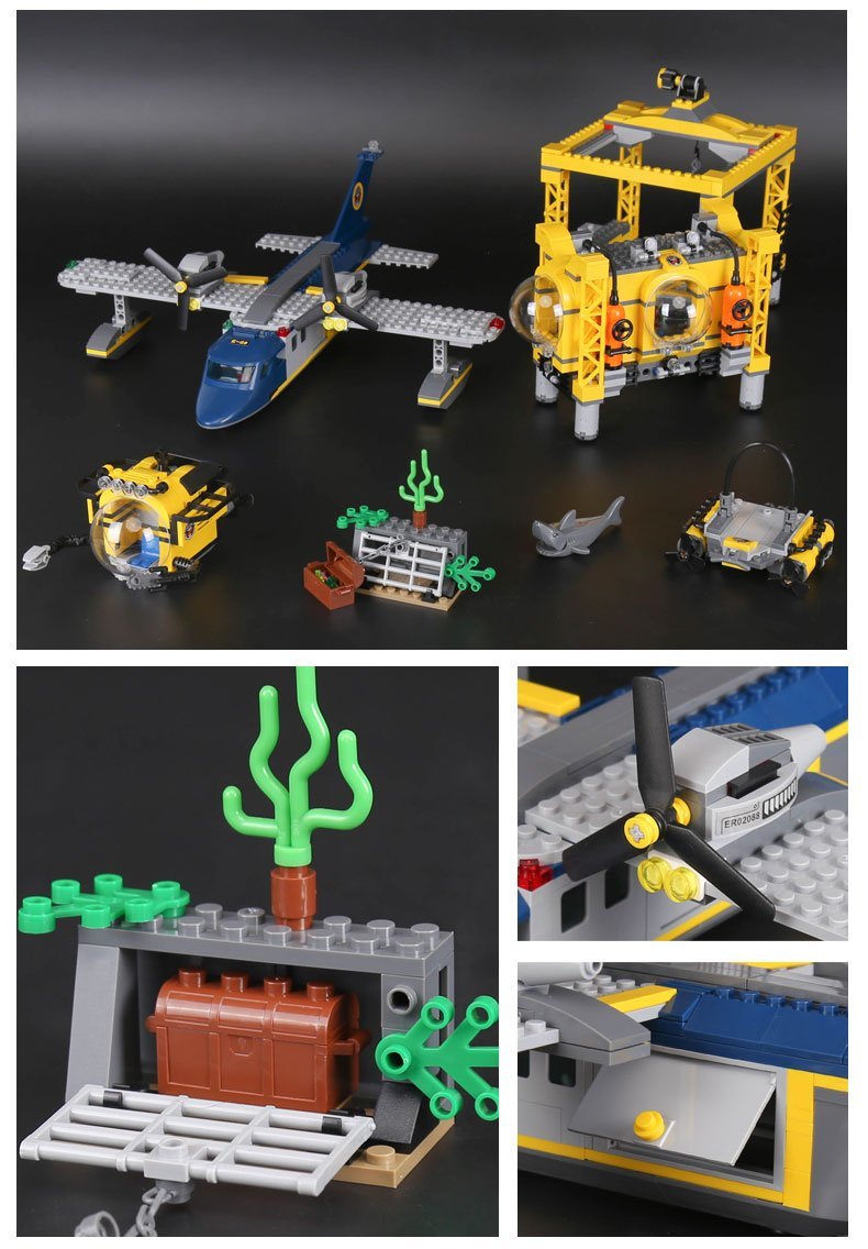 Lepin City Series Deep Sea Operation Base (Lego 60096 analog) Building ...