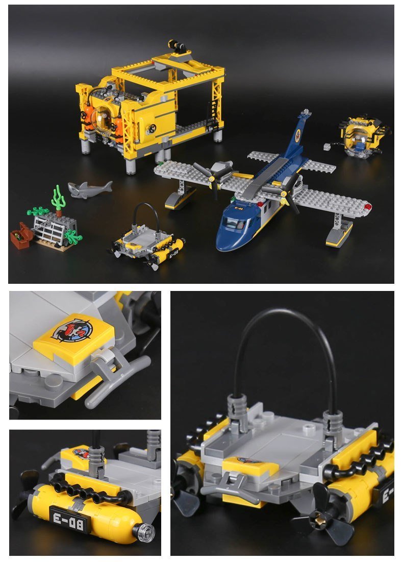 Lepin City Series Deep Sea Operation Base (Lego 60096 analog) Building ...