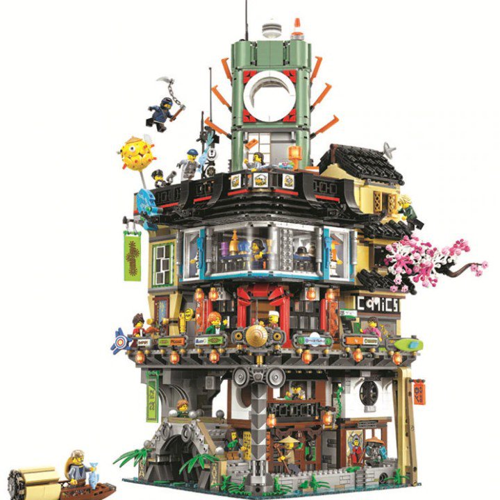 Creator Ninjago 70620 Street Castle Great City Building Kit