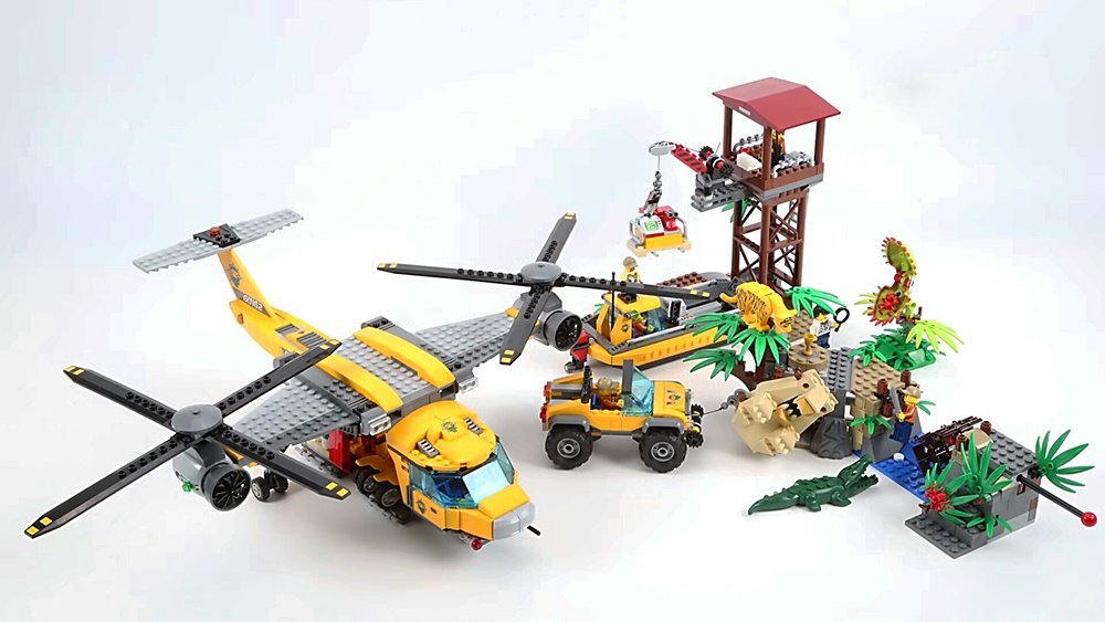 Lego City Series Jungle Air Drop Helicopter (Lego 60162 analog ...