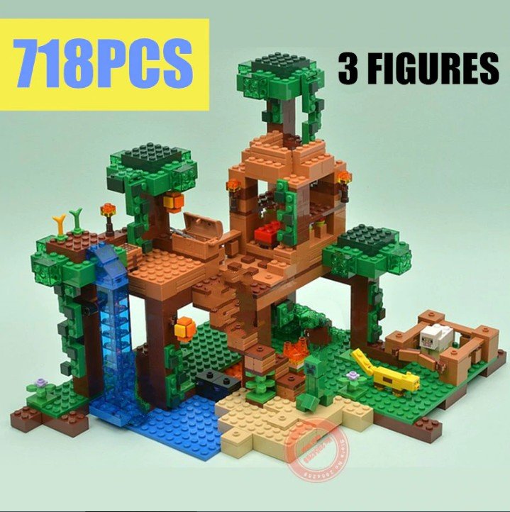 Lepin Minecraft The Jungle Tree House (Lego 21125 analog) Building ...