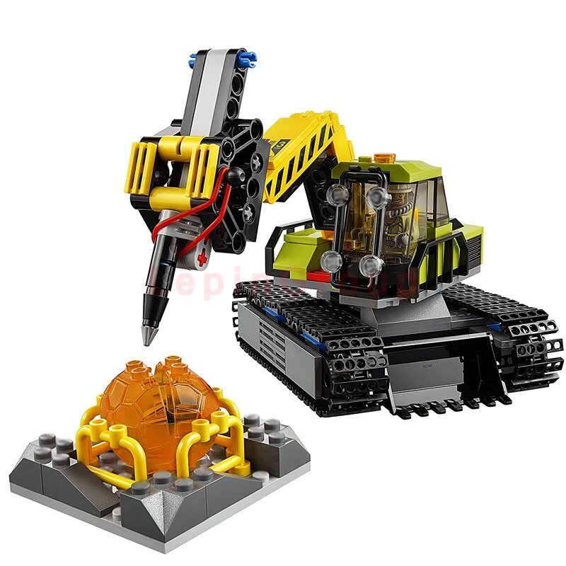 Lepin City Volcano Explorers Volcano Exploration Base (lego 60124 ...