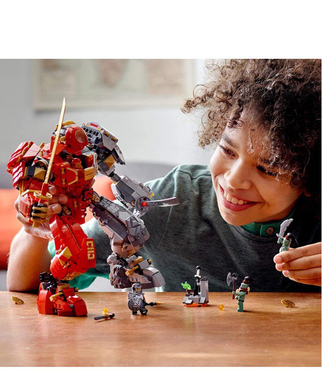 NINJAGO Fire Stone Mech 71720 Building Kit Featuring Ninja Mech