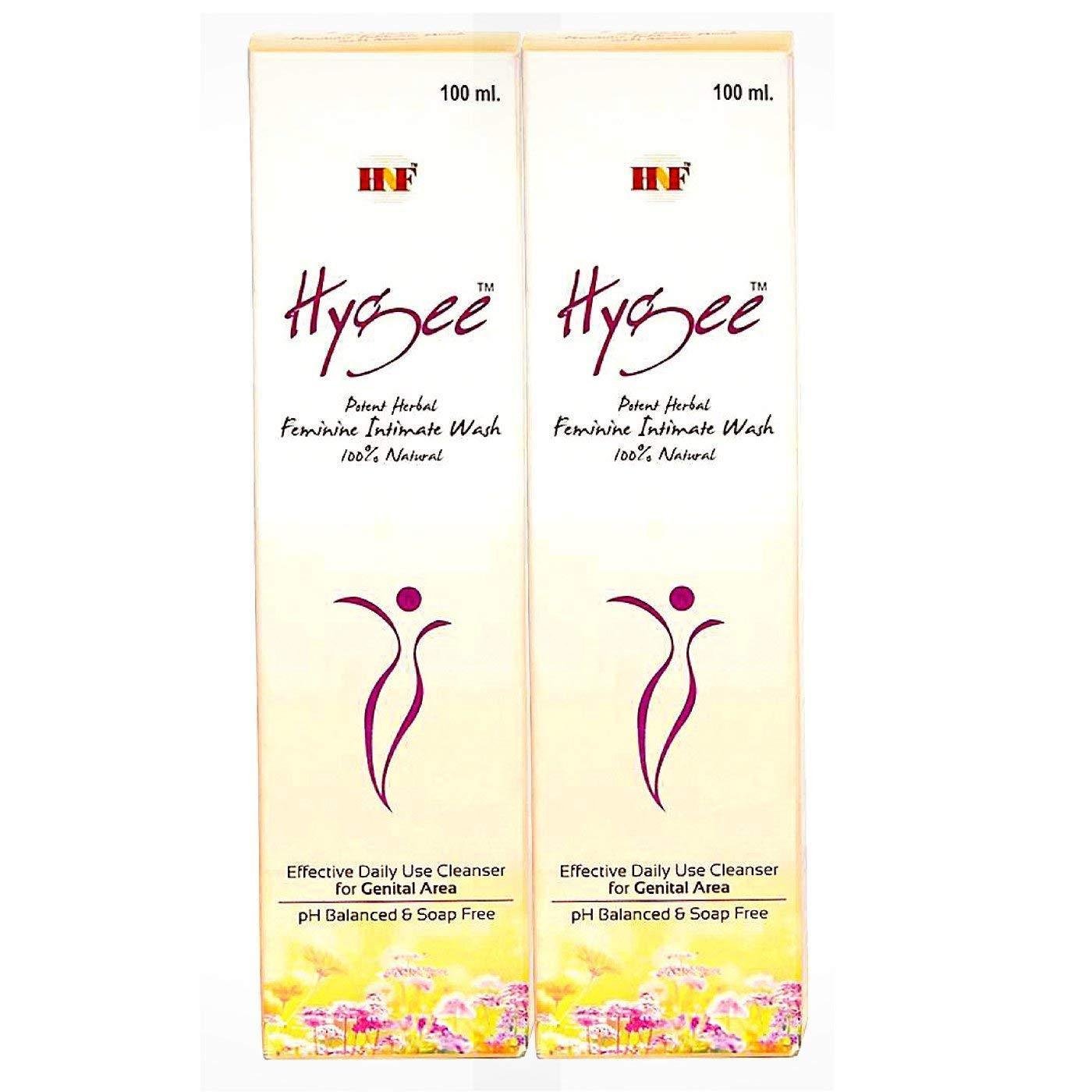 HYGEE- All Natural & Herbal Feminine Intimate Hygiene Wash 100ml x 2 ...