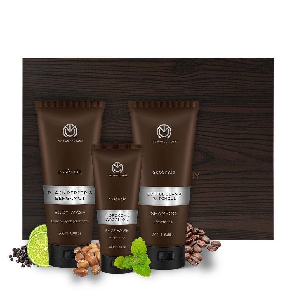 The Man Company Men's Grooming Kit - Body Wash + Face Wash + Shampoo