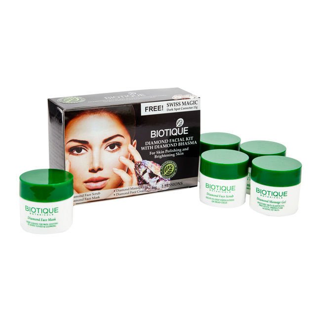 Biotique Diamond facial kit With Diamond Bhasma, 75gm