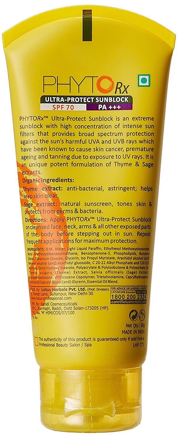 Lotus Professional Phyto Rx Ultra Protect Sunblock SPF 70 PA+++ (50gm)