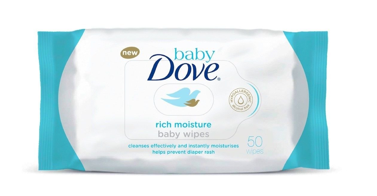 Baby Dove Rich Moisture Baby Wipes (50 Pieces)