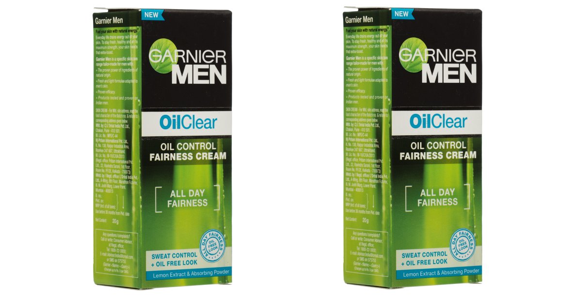 Garnier Men Oil Clear Oil Control Fairness Cream 45gm x 2 (Pack of 2)
