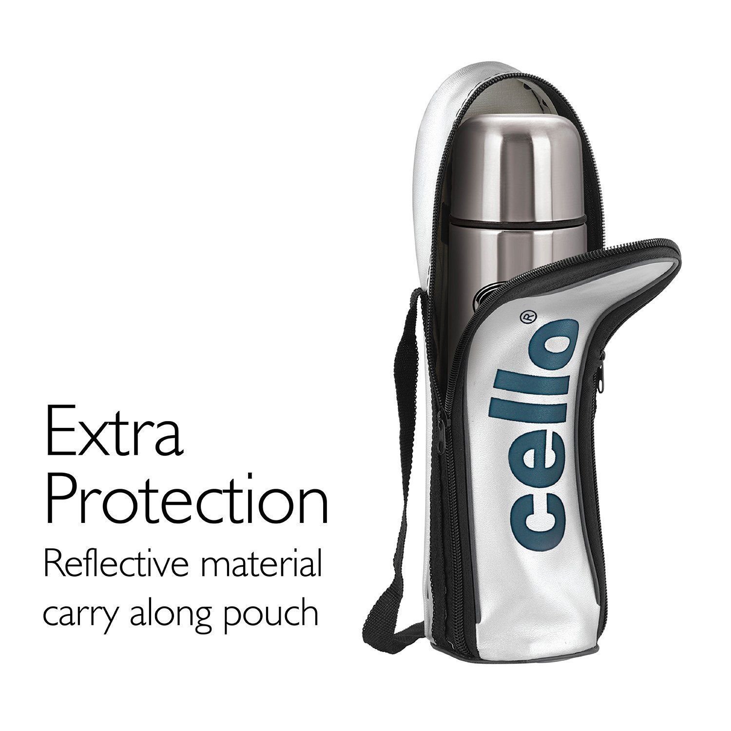 Cello Flip Style Stainless Steel Flask