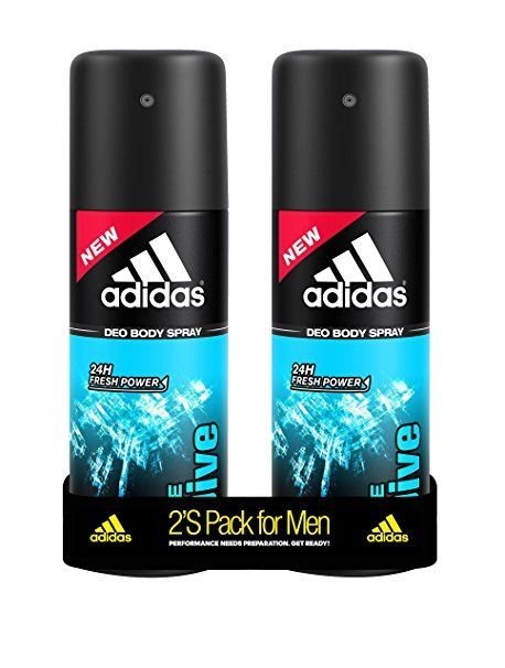 Adidas Ice Dive Deodorant Body Spray For Men 150ml x 2 (Pack of 2)