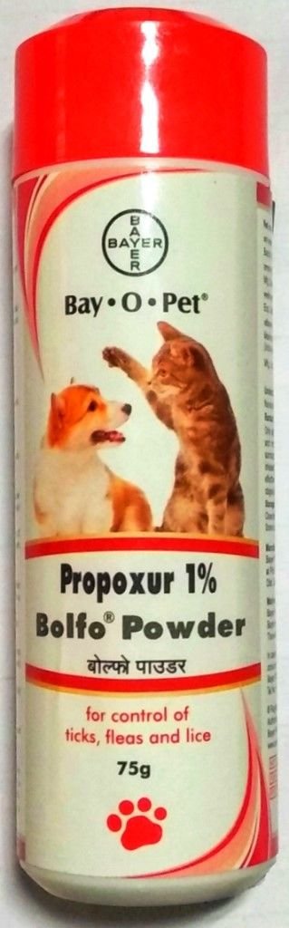 Bayer Bolfo Anti Tick & Flea Powder For Dogs & Cats - 75 gm