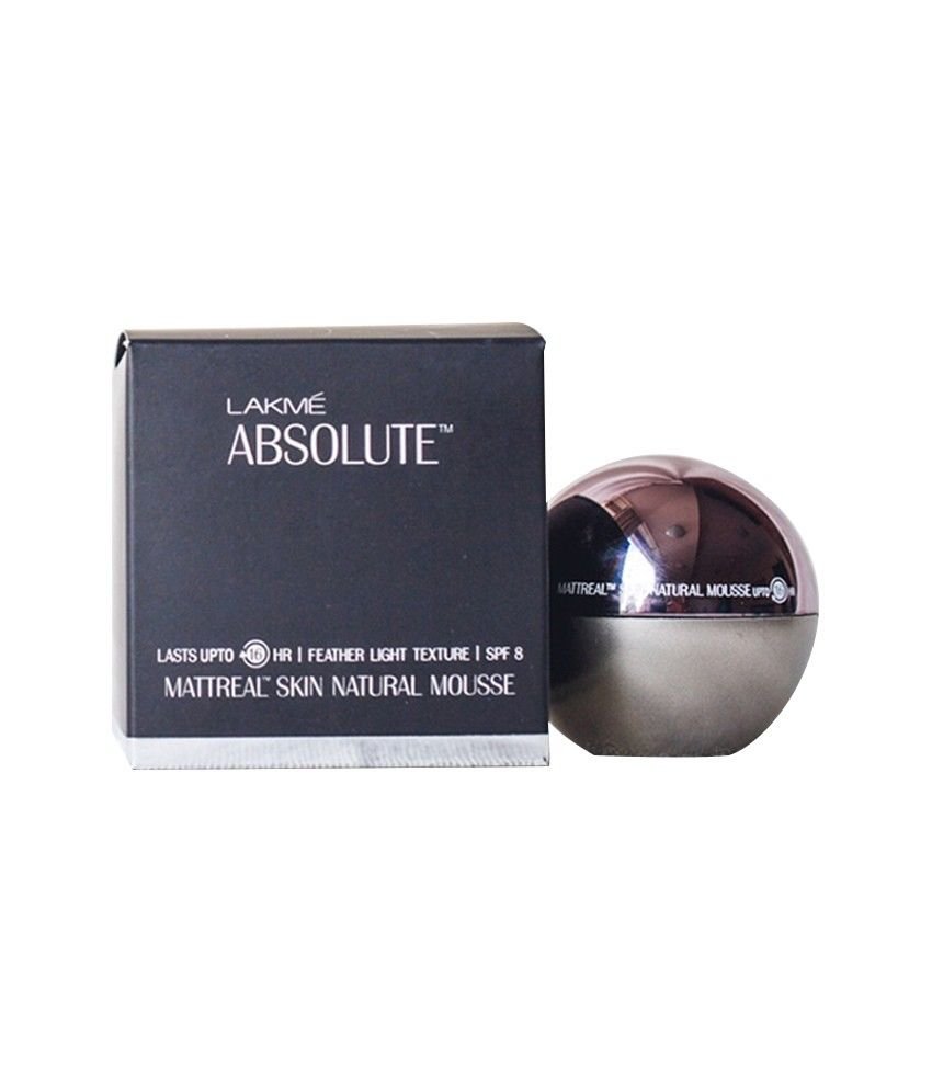 Lakme Absolute Skin Natural Mousse, Rose Fair 02 - 25gm