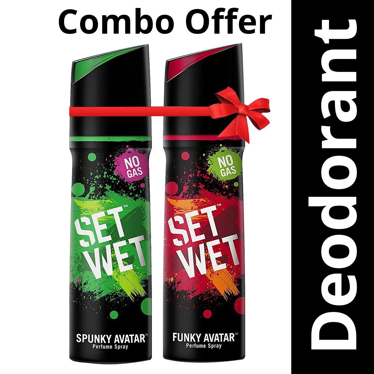 Set Wet Perfume Spray Spunky and Funky Avatar For Men - 120ml x 2 (Pack ...