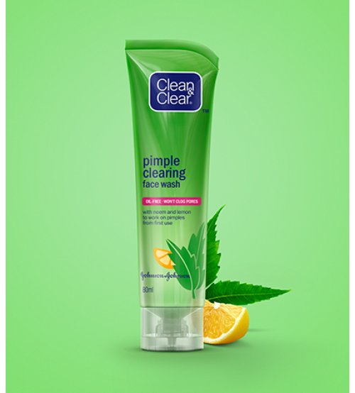 Clean & Clear Pimple Clearing Face Wash, 80ml x 3 (Pack of 3)