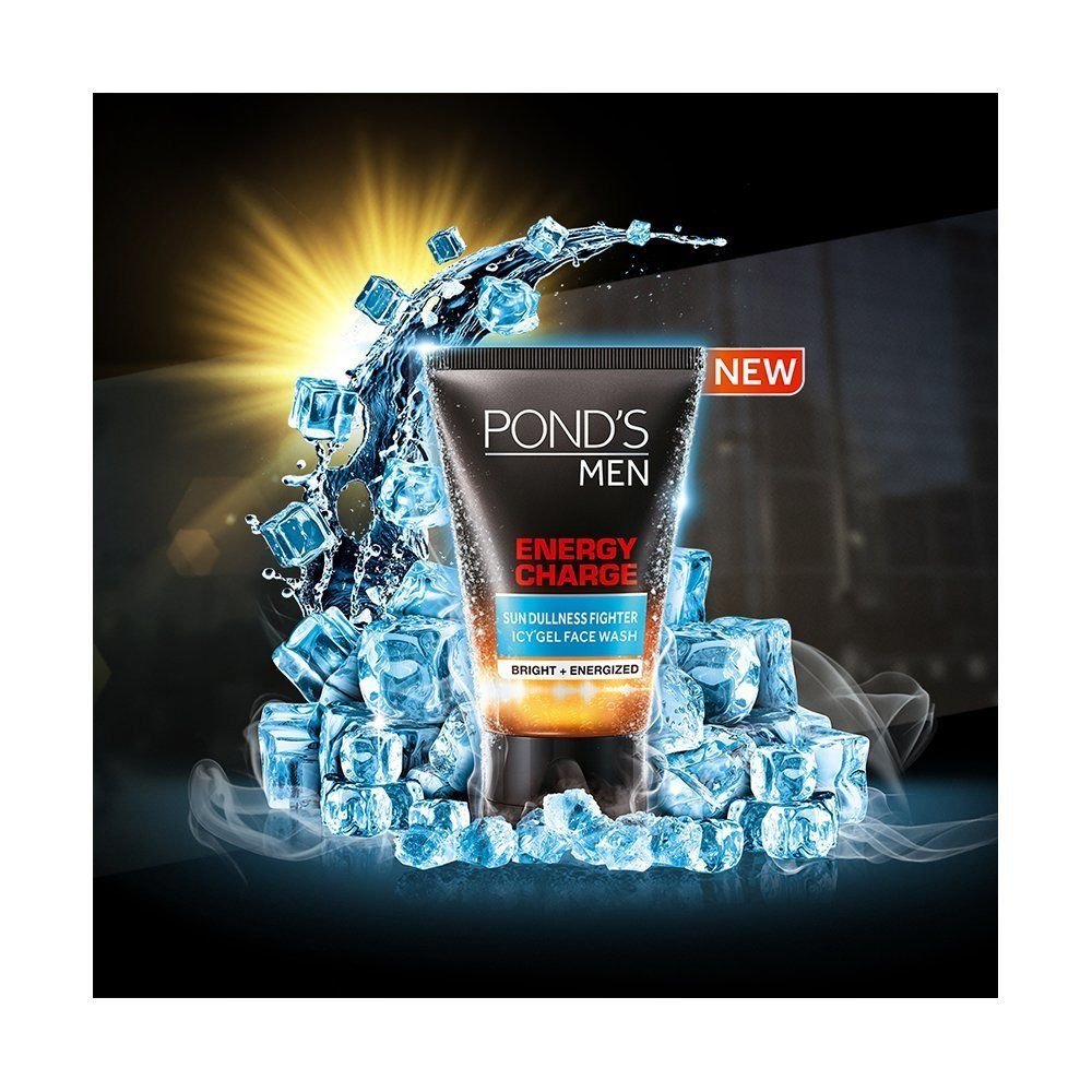 POND'S Men Energy Charge Icy Gel Face Wash, 100gm
